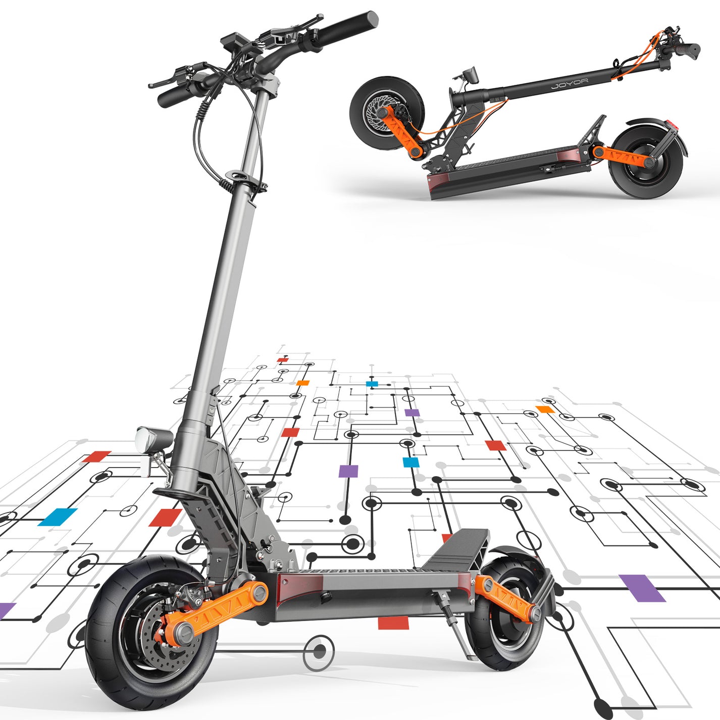 JOYOR S10S Electric Scooter 60V 2000W power 37mph – joyor-ddcd